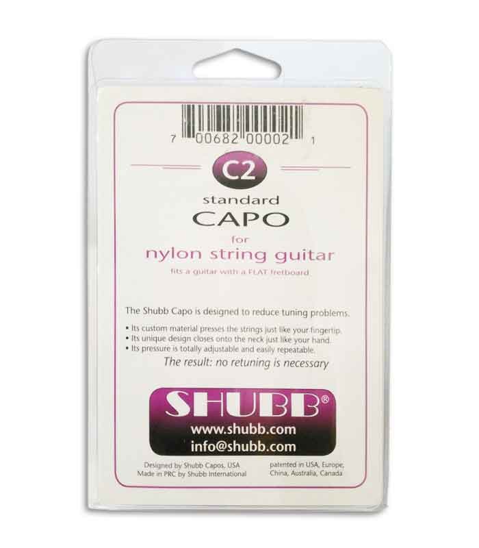 Shubb C2 for Classic Guitar | Capo | Salão Musical de Lisboa